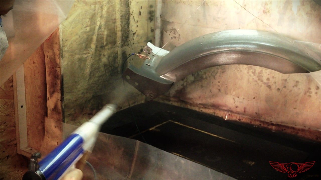 05 Powder coating at home, how to, tips and tricks - The fender